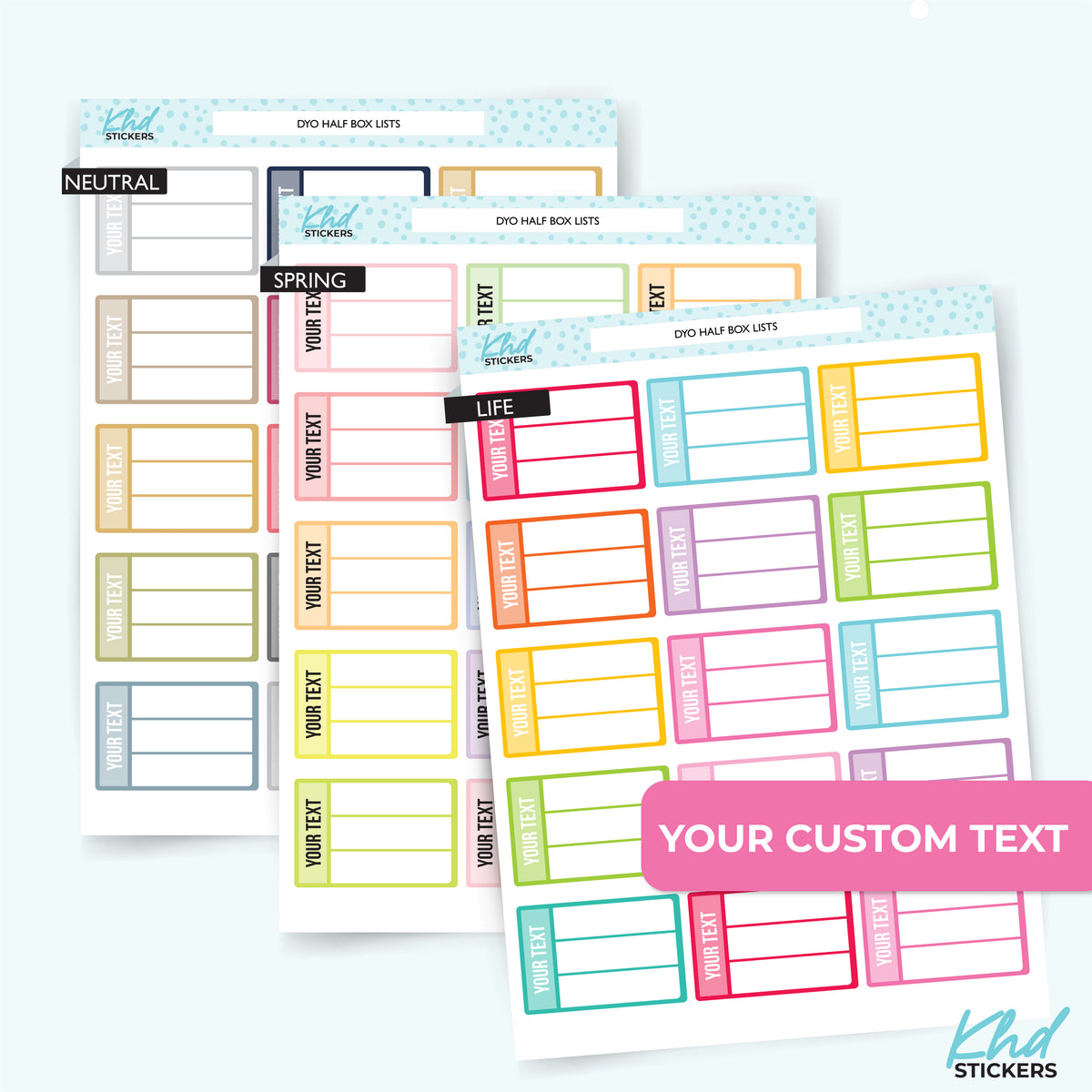 Design Your Own Lists Stickers – KHDStickers
